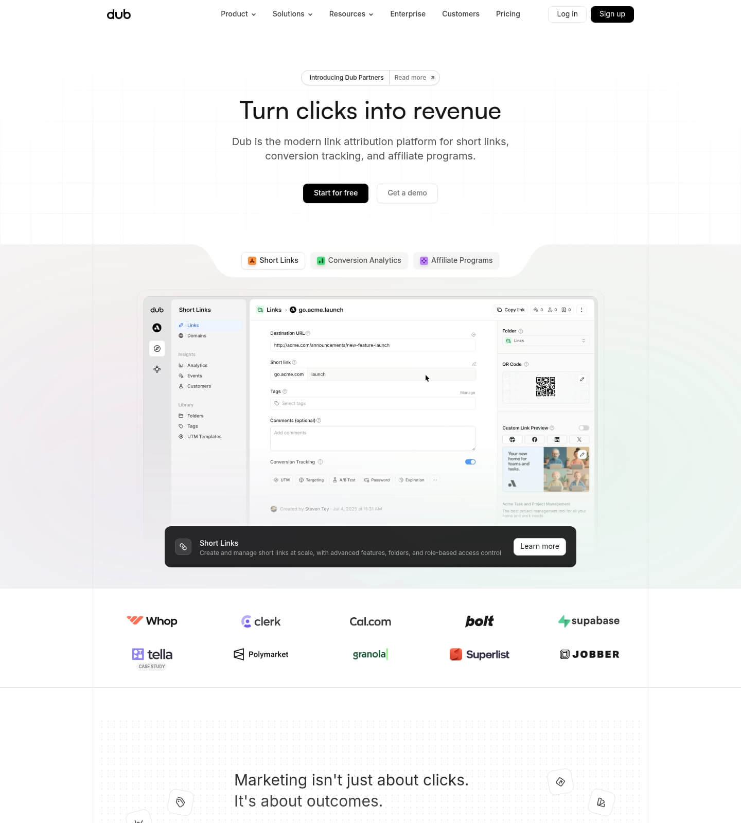 Saaspo | Dub Landing Page